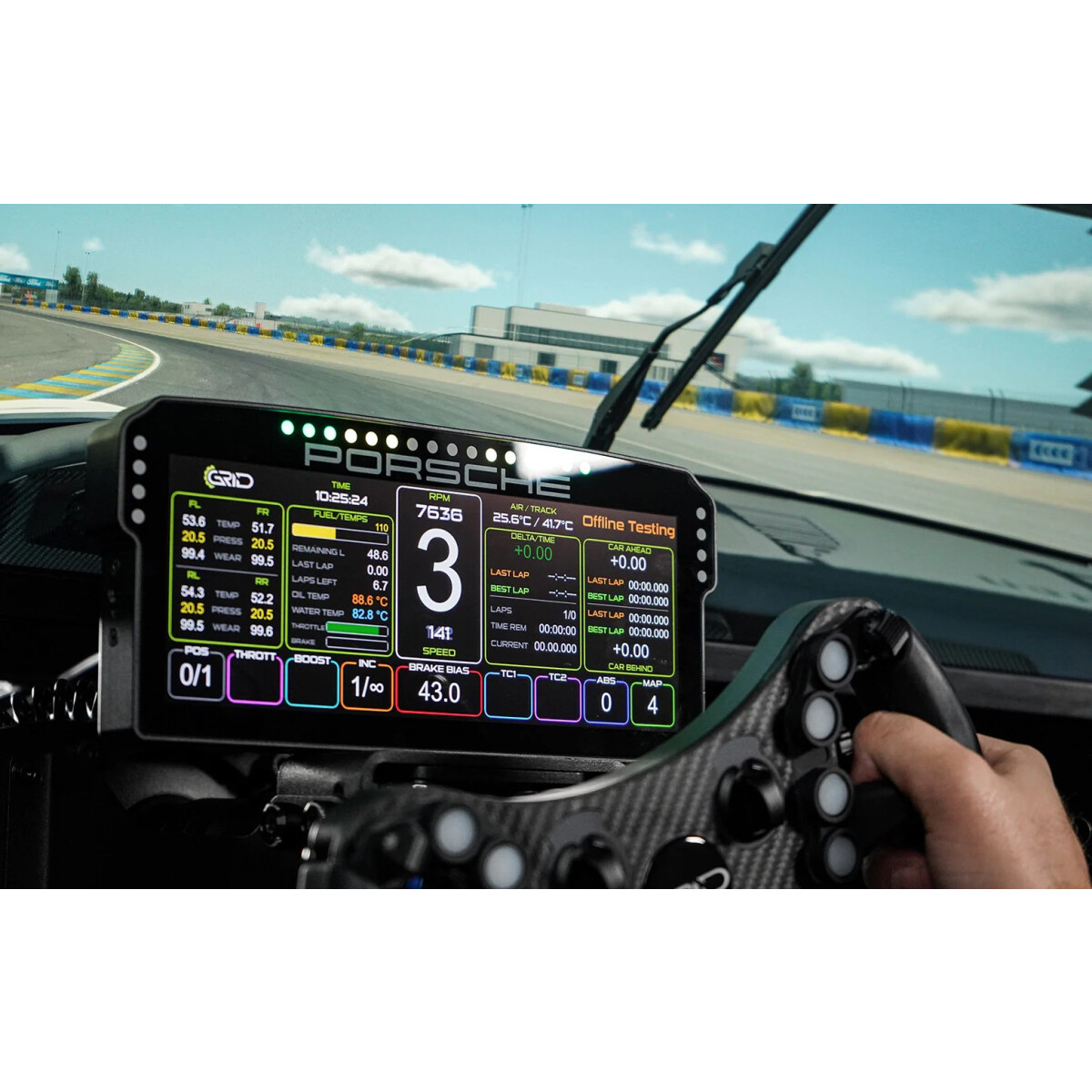 GRID Porsche 911 GT3 Cup Dashboard buy online | SimRaceShop.de