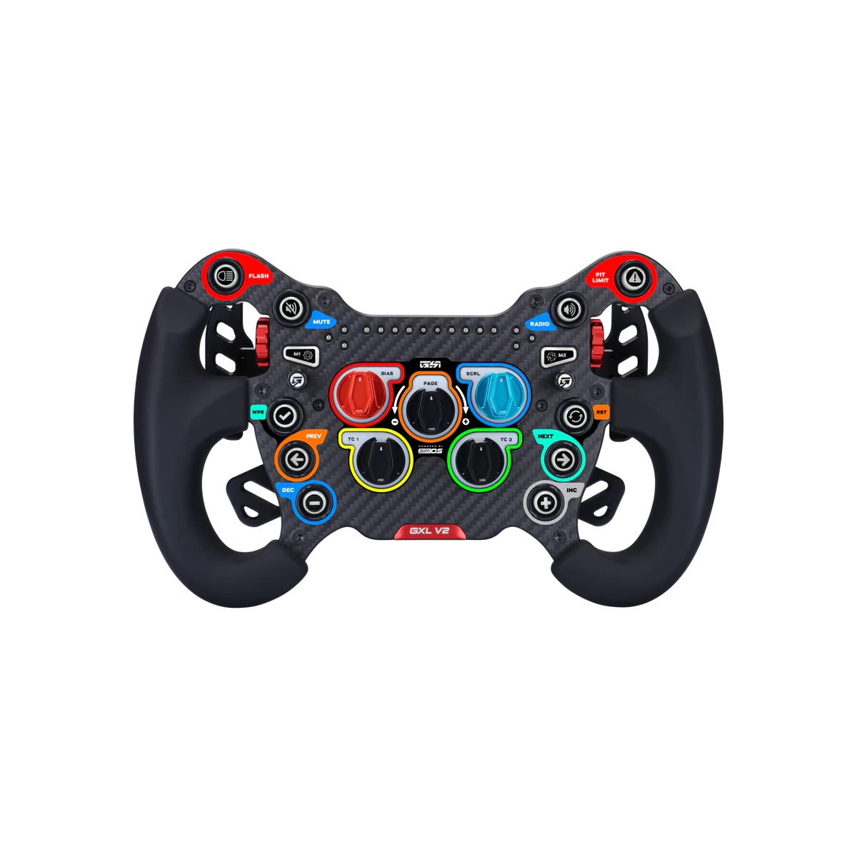 GSI GXL V2 SimRacing Wheel Prime 2 Paddles Carbon
