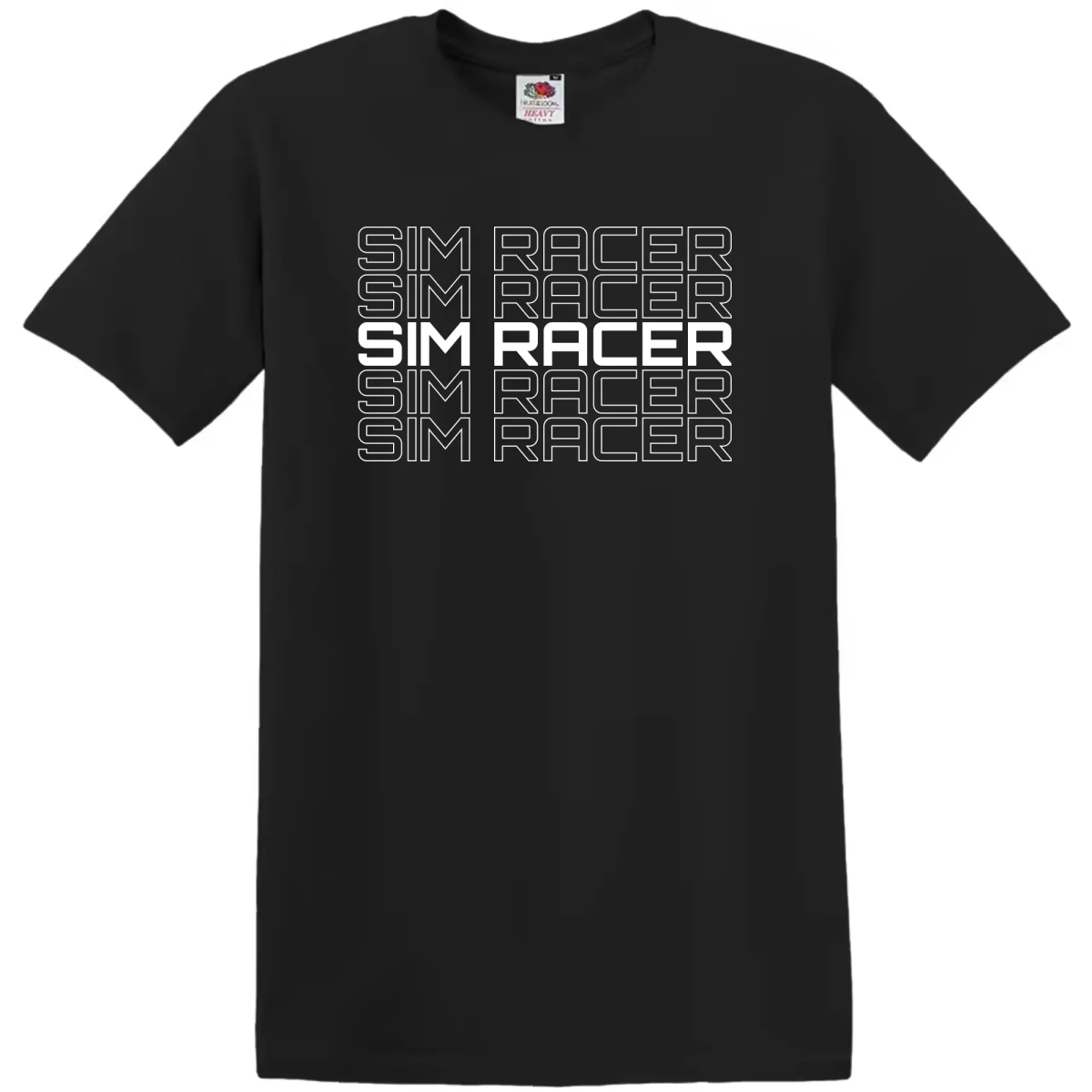 SRS SimRacing T-Shirt SIM RACER schwarz XL