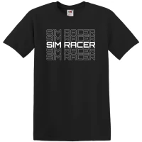 SRS SimRacing T-Shirt SIM RACER schwarz XL