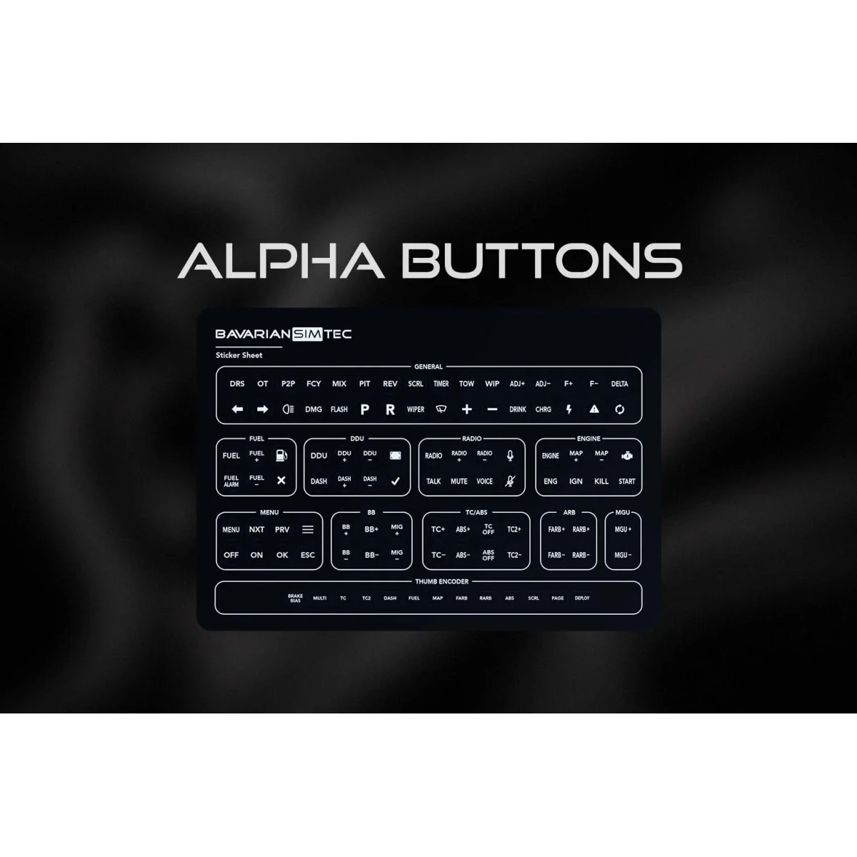 BavarianSimTec Alpha Button Sticker kaufen