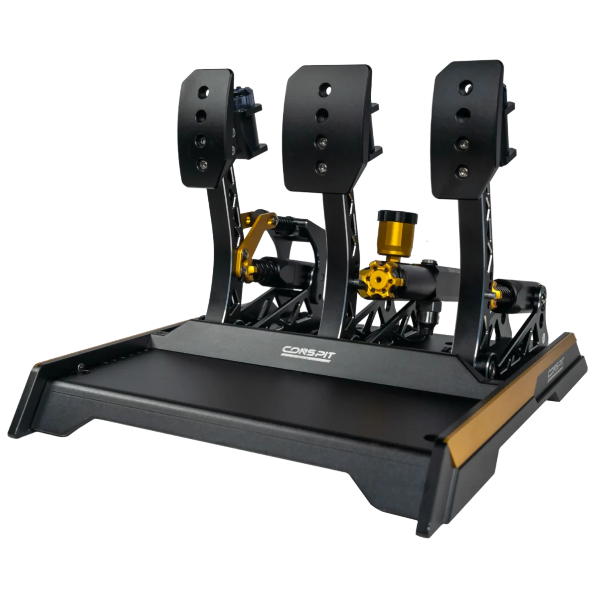 Buy the Conspit CPP-Evo 3-piece SimRacing pedal set here
