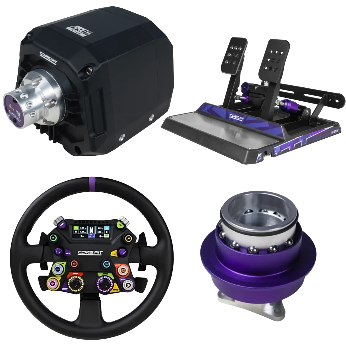 Conspit SimRacing Starter-Set mit 8Nm Wheelbase